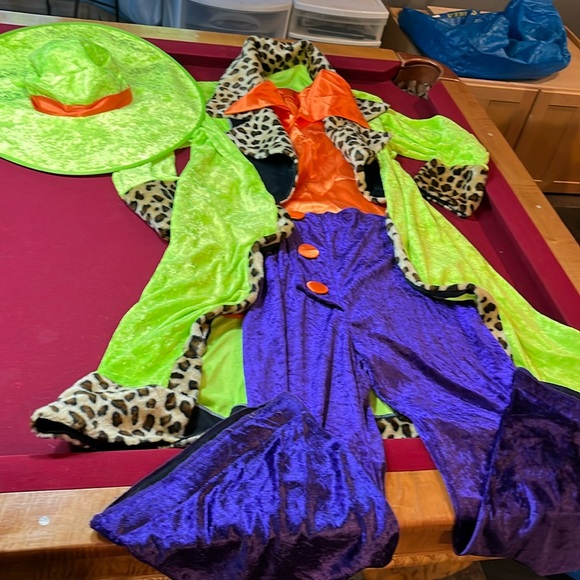 forum | Other | Mens Pimp Daddy 97s 80s Full Costume Animal Print Long ...